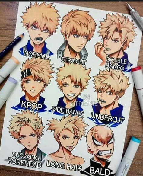 Bakugo Hairstyle