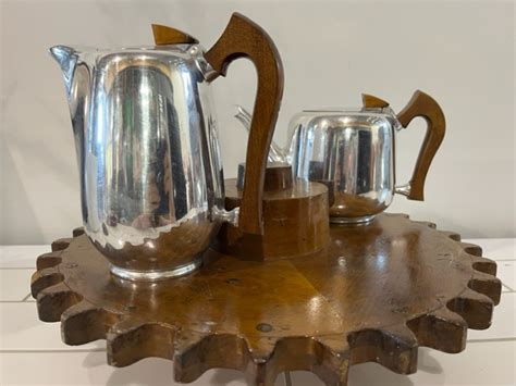 Picquot Ware Tea And Coffee Set Orakei Objet Antiques Art Furniture