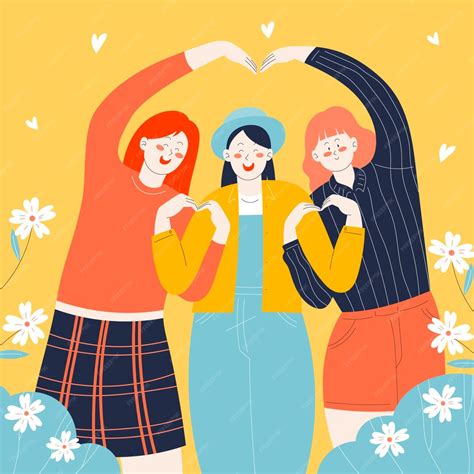 국제 우정의 날 기념 삽화 무료 벡터