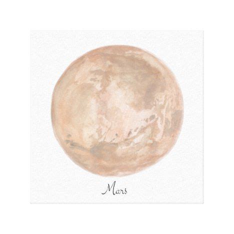 Mars Canvas Print Art Wallart Mars Journeytomars Outerspace