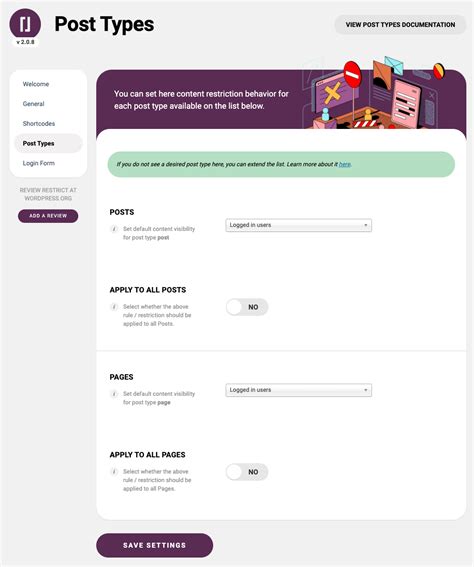 Post Types Restricted Content For Wordpress