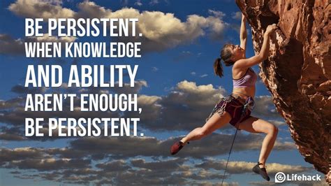 Be Persistent