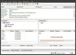 Fix L I Failed To Retrieve Directory Listing Tr N Filezilla Bkhost