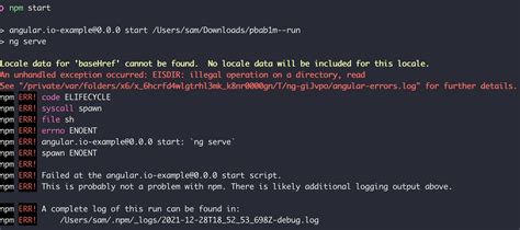Locale Data For Basehref Cannot Be Found No Locale Data Will Be