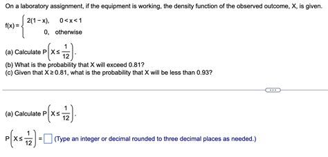 Solved On A Laboratory Assignment If The Equipment Is Chegg