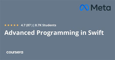 Advanced Programming In Swift Coursera