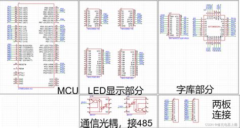 Avr单片机3264点阵屏驱动记录（一）原理图3264点阵程序 Csdn博客