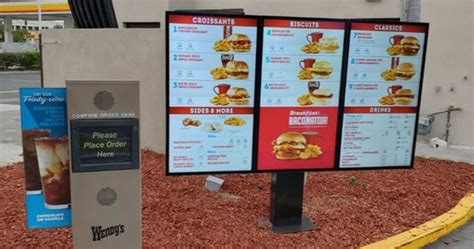 Wendys Drive Thru Menu