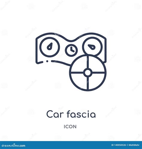 Linear Car Fascia British Icon From Car Parts Outline Collection