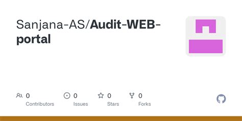 GitHub Sanjana AS Audit WEB Portal