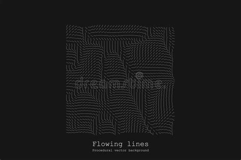 Abstract Line Matrix Pattern Noise Flow Dynamic Stock Vector
