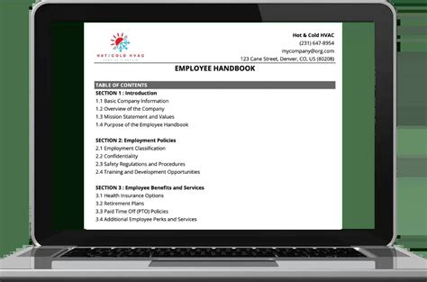 HVAC Employee Handbook Template Housecall Pro