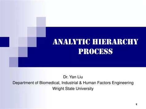 Ppt Analytic Hierarchy Process Powerpoint Presentation Free Download Id