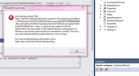 Asp Net Docker Cannot Run In Visual Studio Stack Overflow