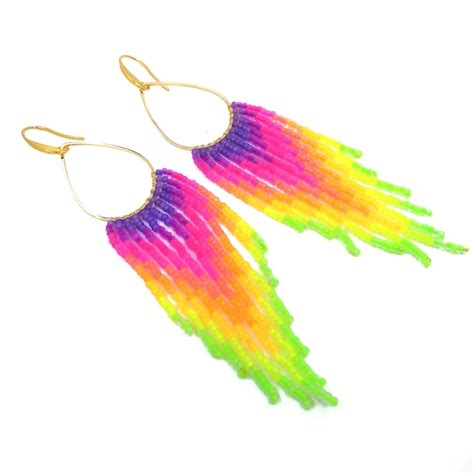 Neon Earrings Etsy