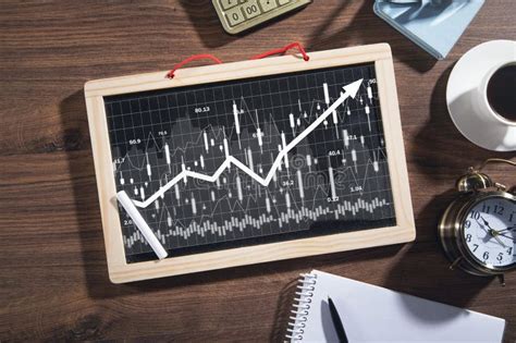 Graph And Stock Market Statistics Forex Trading Analysis Stock Image