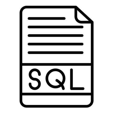 Premium Vector Sql File Vector Illustration Style