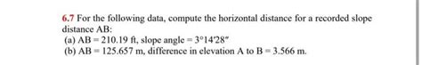 Solved For The Following Data Compute The Horizontal Chegg