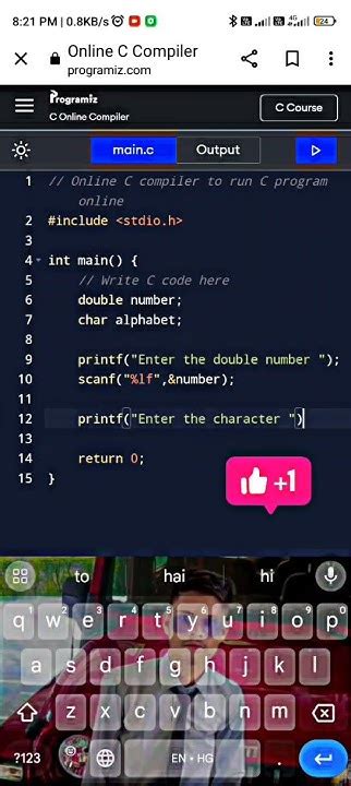 Scanf Function And Double Data Type In C I ️ Coding 👉👍💯 Youtube