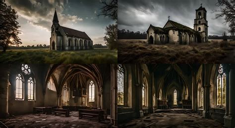 农村田地中废弃的教堂视频素材下载编号30780453光厂vj师网