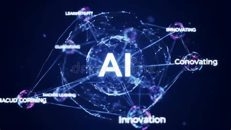 Artificial Intelligence Ai Digital Network Connecting Innovation And Technology Concepts Stock