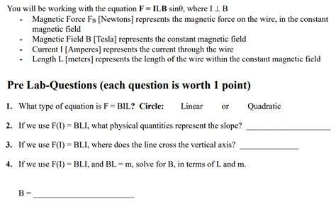 Solved You Will Be Working With The Equation Filbsinθ