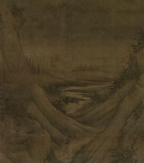 Riverbank By Dong Yuan Ink And Brush