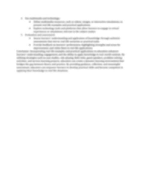 solution incorporating real life examples and practical applications
