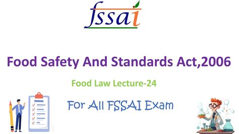 Food Safety And Standards Act2006 Fssa 2006 State Fso Exam