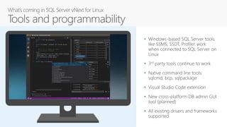SQL Server VNext On Linux PPT