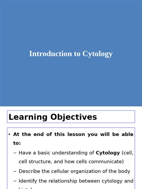 Lecture 2 Introduction To Cytology Pdf Endoplasmic Reticulum Cell
