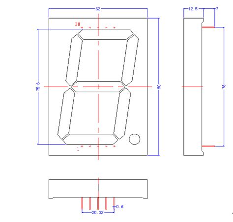 3 Inch Custom 7 Segment Display 3inch