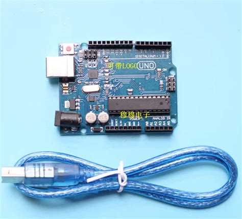 Купить Макетная плата Mcu 最新版 Arduino Uno R3 开发板 官方版本 Atmega16u2 送usb线