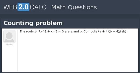 View Question Counting Problem