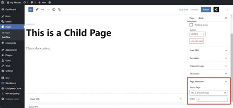 Parent Page WordPress What It Is And How To Create One