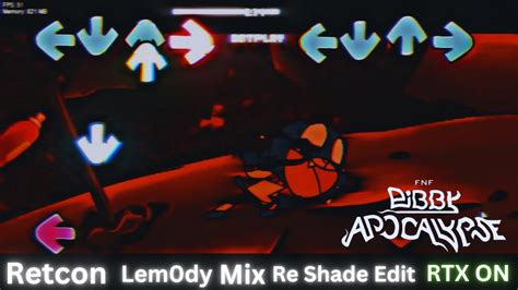 Retcon @Lem0dy Mix | FNF Pibby Apocalypse | Re Shade Edit | RTX On ...