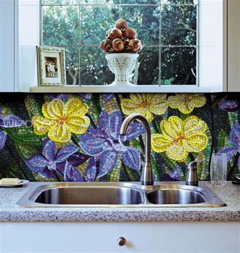 Кухонная мозаика, фото работ студии Wizdecor