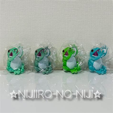 ガチャガチャ パクっとイエアメガエル フィギュア ペン立て 全4種コンプセット メルカリ