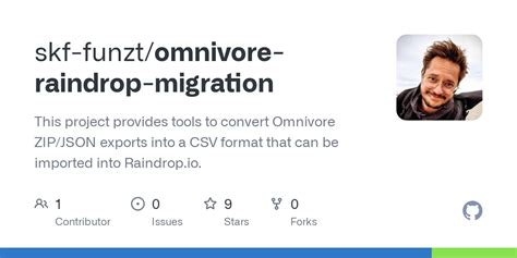 Github Skf Funztomnivore Raindrop Migration This Project Provides