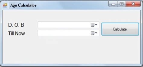 How To Calculate Age From Dob In Vbnet Codebun