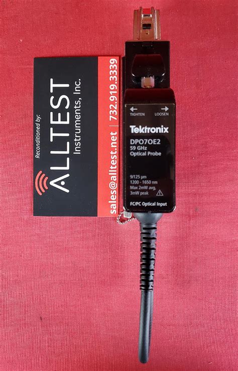 Dpo7oe2 Tektronix 59ghz Single Mode Optical Probe For Mso Dpo70000