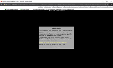 Installing Upgrading Vmware Vsphere Esxi 7 Update 1 Via Idrac 8