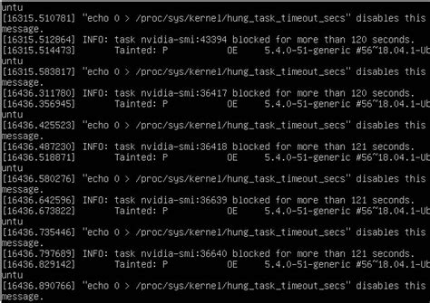 Having Kernel Hungtasktimeoutsecs Issues The Linux Cluster
