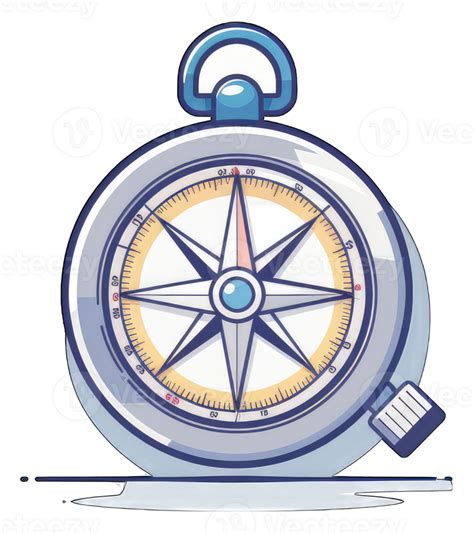 A Detailed Illustration Of A Classic Compass Design 55494118 Png