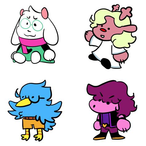 So I Made The Plush Sprites Into Stickers R Deltarune