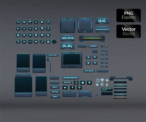 Space Game Gui Royalty Free Game Art