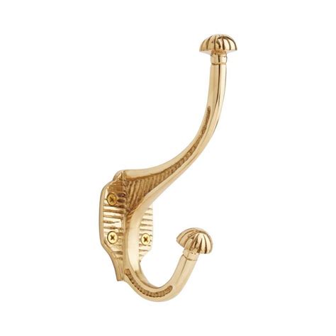 Marston Brass Double Coat Hook Signature Hardware
