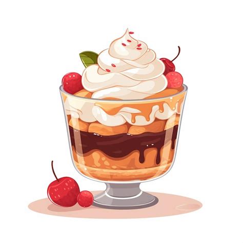 Dessert Sweet Food Illustration Vector Cake Cartoon Pastry Sticker