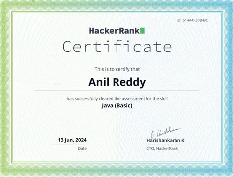 Anil Reddy On Linkedin Ive Completed Java Basic Certification