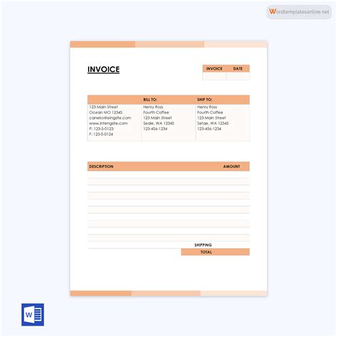 40 Free Blank Invoice Templates Excel Word Edit And Print
